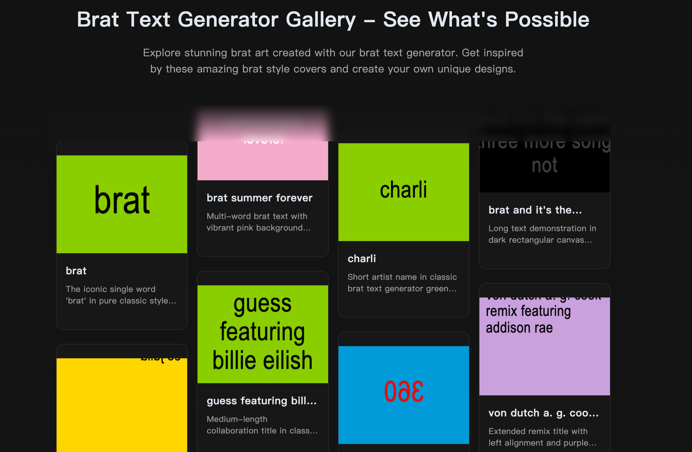 Brat Text Generator | Stellar Launch